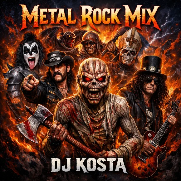 METAL ROCK MIX Live Set By DJ Kosta | DJ's mixes - hits music mix